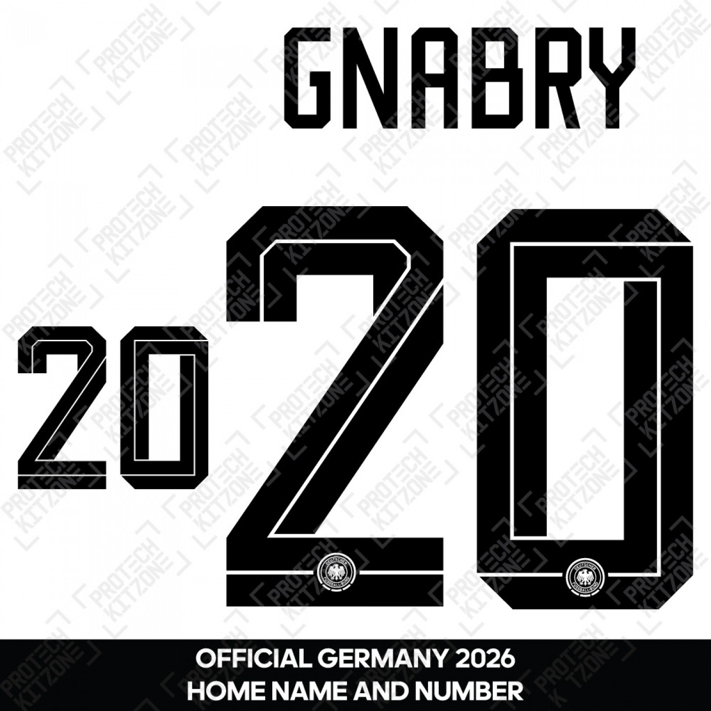 Gnabry 20 - Official Germany 2026 Home Name and Numbering