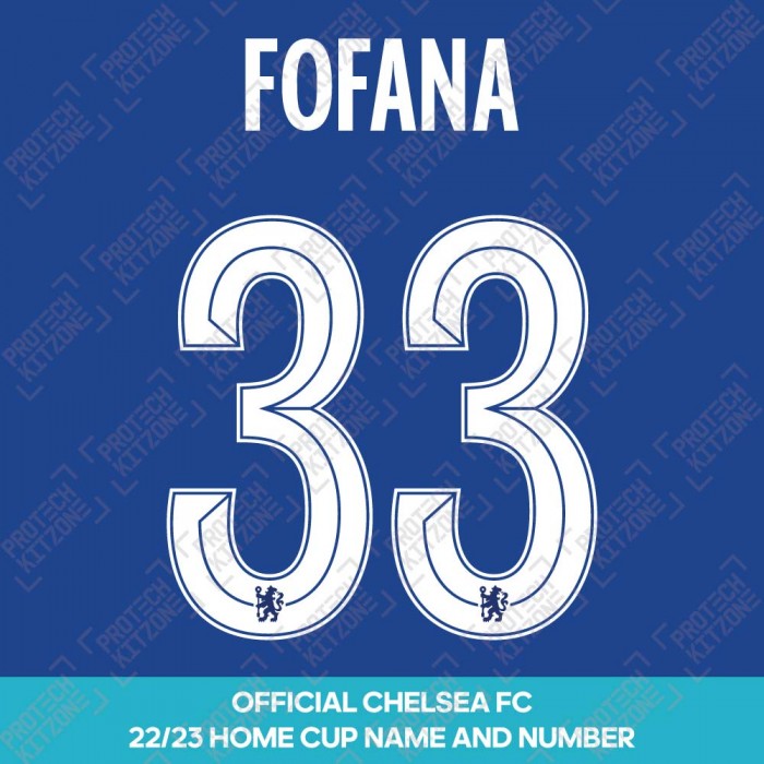 Fofana 33 (Official Name and Number Printing for Chelsea ...