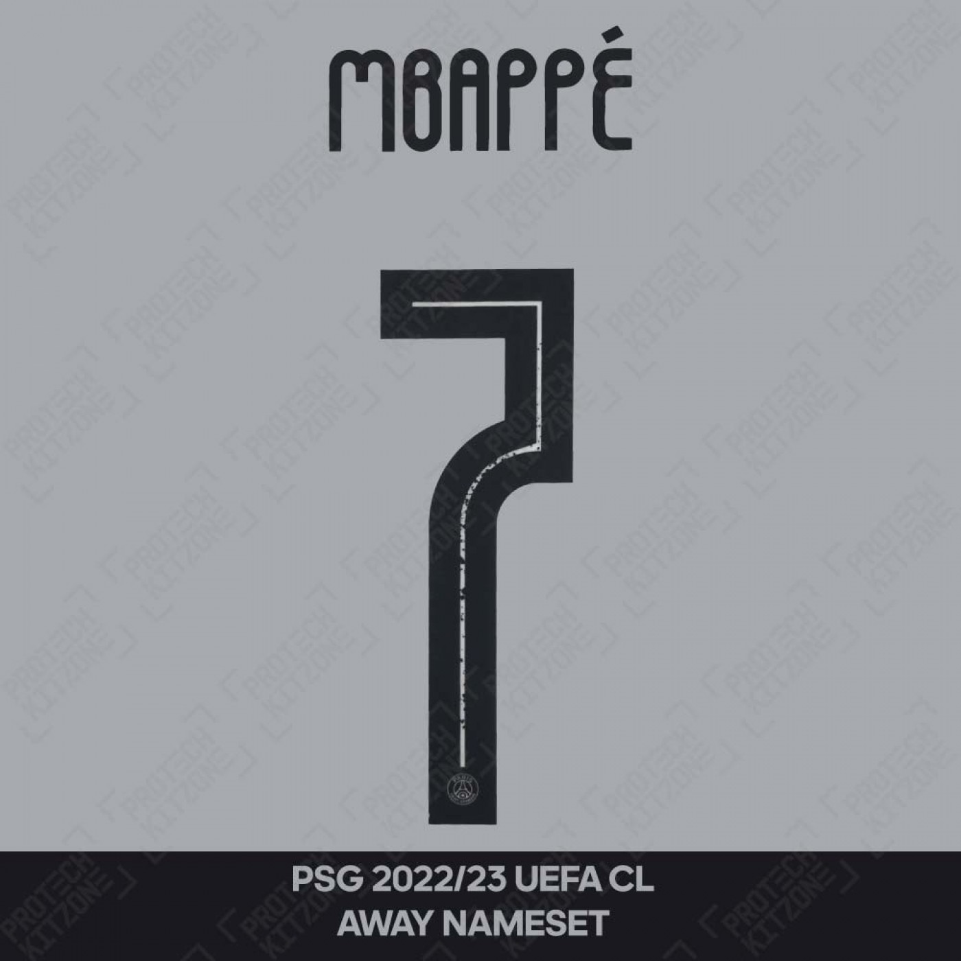 Mbappé 7 (Official PSG 2022/23 Away UEFA CL Name and Nu ...