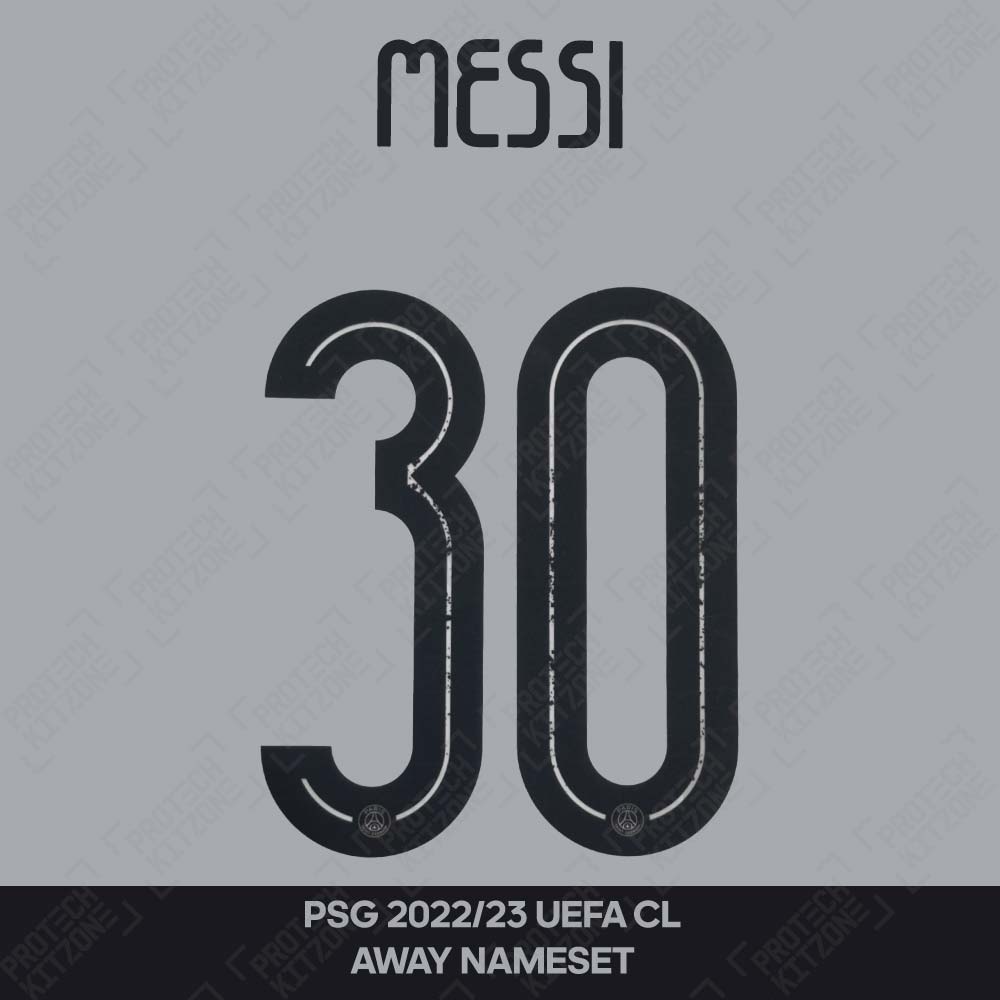 Lionel Messi : Messi 30 (Official PSG 2022/23 Away Name and ...