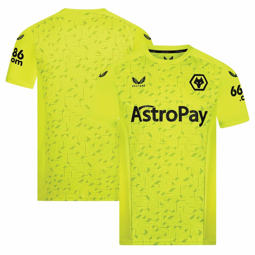 Price Drops : Wolves 2023/24 Away Goalkeeper Shirt with premier ...