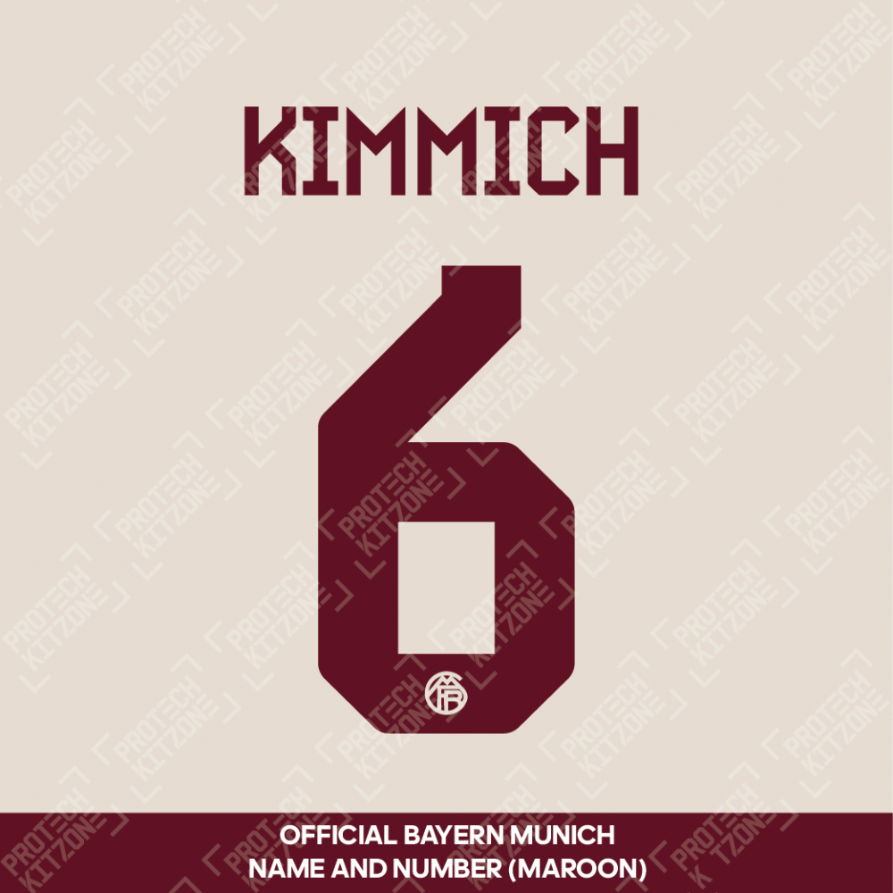 Kimmich 6 - Official Bayern Munich 2023/24 Third Name and ...