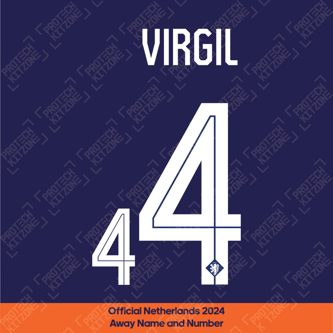Virgil 4 - Official Netherlands 2024 Away Name and Numbering ...