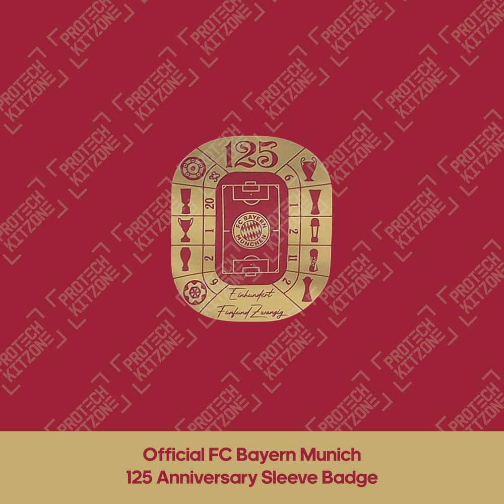 Official FC Bayern Munich 125 Anniversary Sleeve Badge