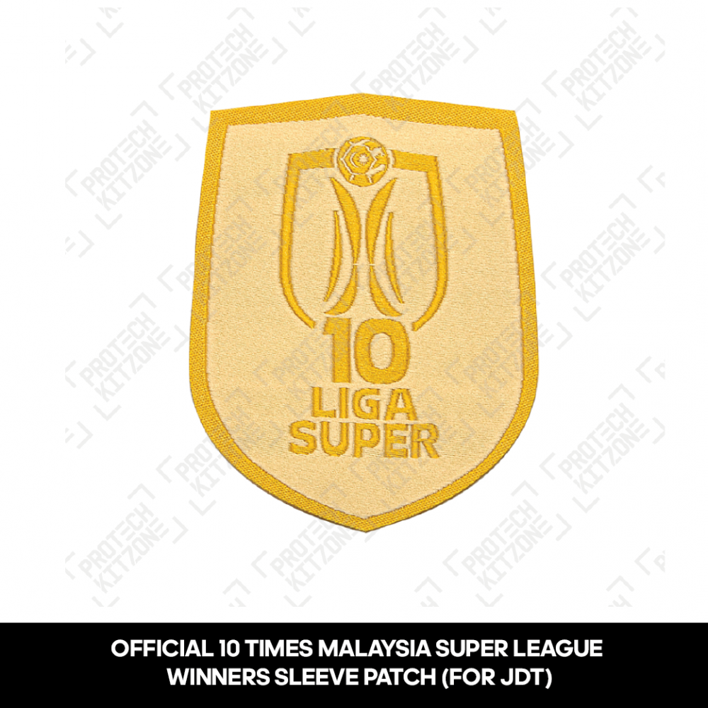 Official 10 Times Malaysia Super League Winners Sleeve Patch ...
