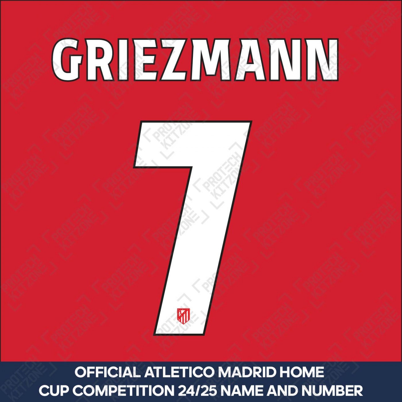 Griezmann 7 (Official Atletico Madrid 2024/25 Home Name and ...