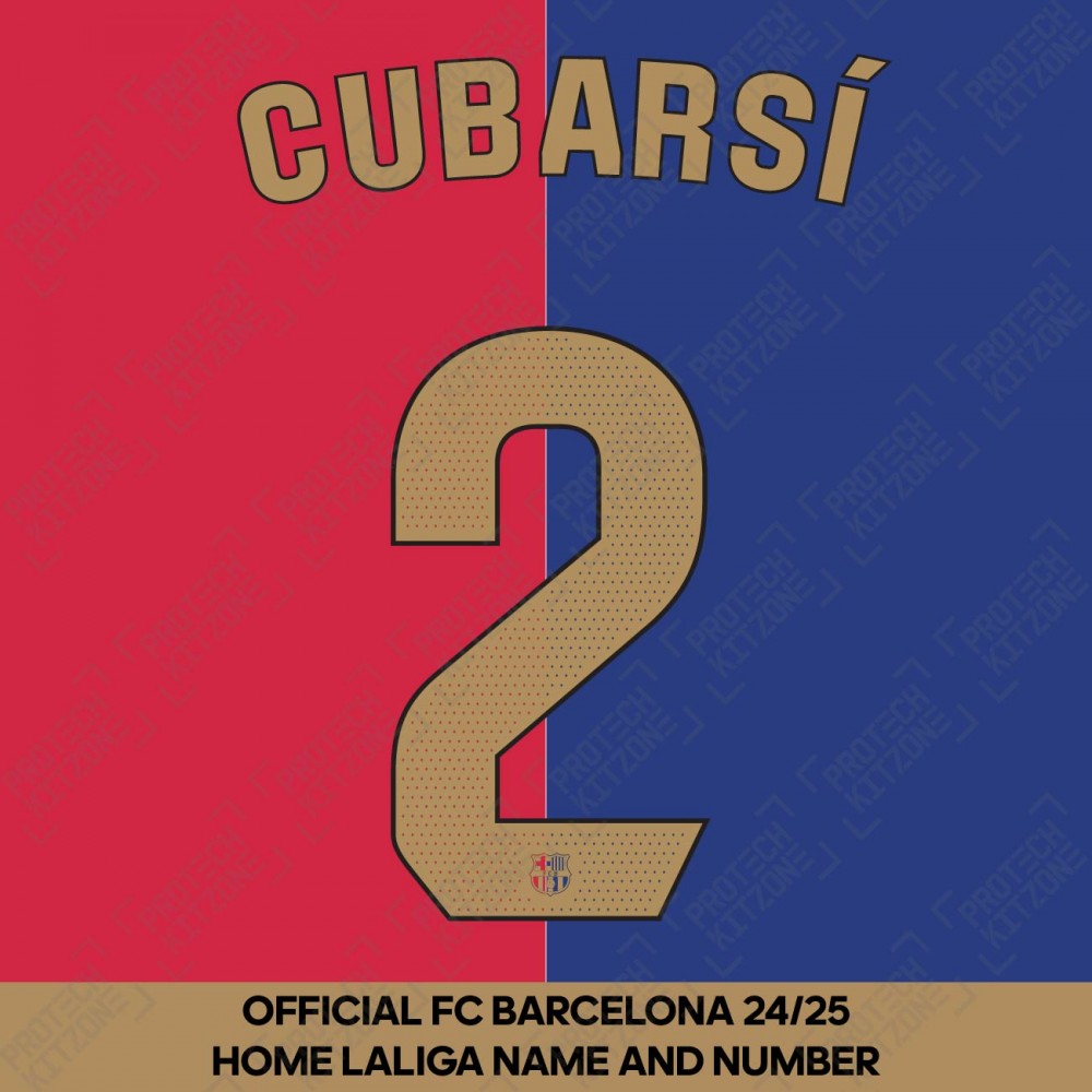 2024/25 Season Nameset : Cubarsí 2 (Official FC Barcelona ...