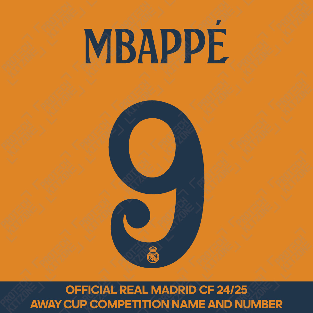 Mbappé 9 (Official Real Madrid CF 2024/25 Away Cup Competition ...