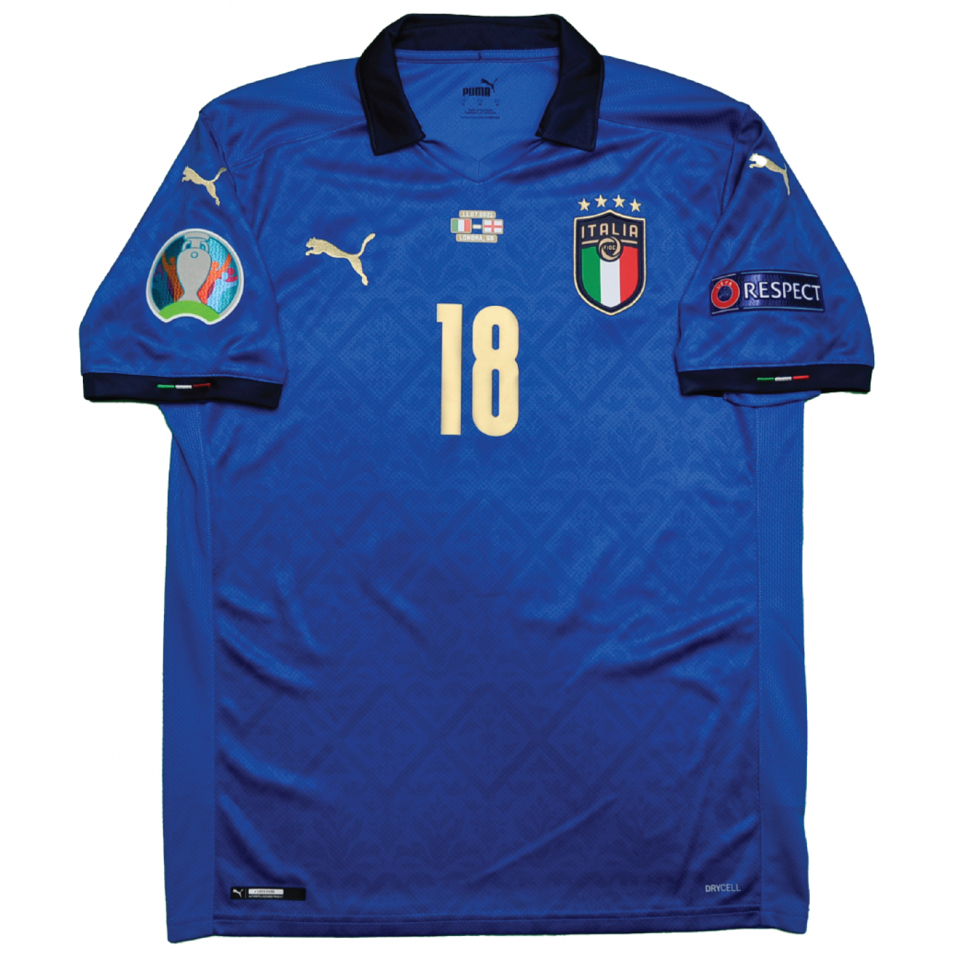 Italy Teams : Italy 2020 Home Shirt With Barella 18 (Euro ...